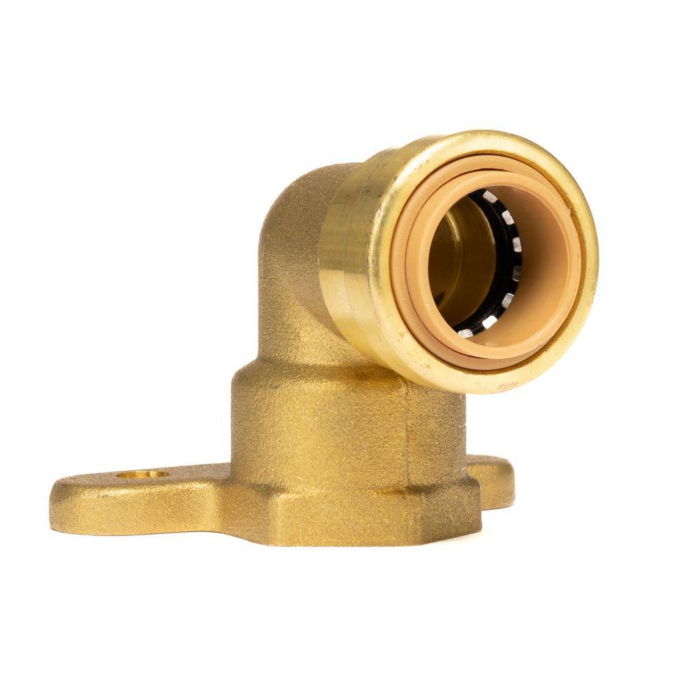 QUICKFITTING 1/2 in. Push-to-Connect x FNPT (Female) Brass 90° Hy-Ear ...