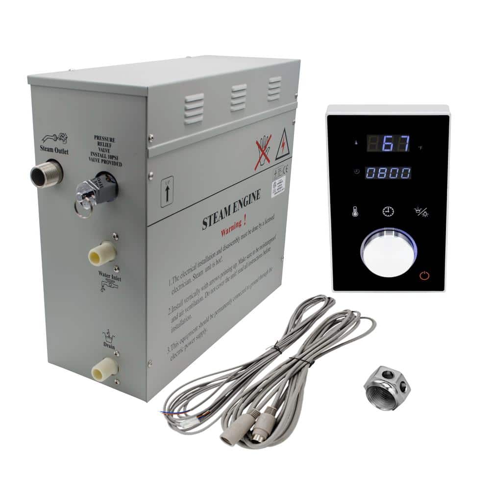 Steam Planet Superior 6kW Deluxe Self-Draining Steam Bath Generator ...