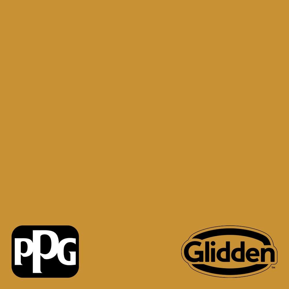 Glidden 8 oz. PPG1209-7 Mecca Gold Satin Interior Paint Sample PPG1209 ...