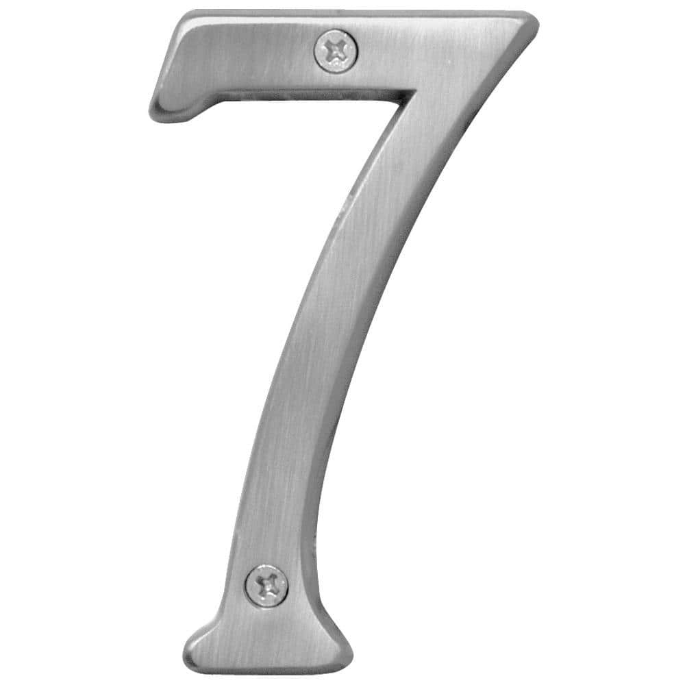 HY-KO 4 in. Metal Number 7 BR-43SN/7 - The Home Depot