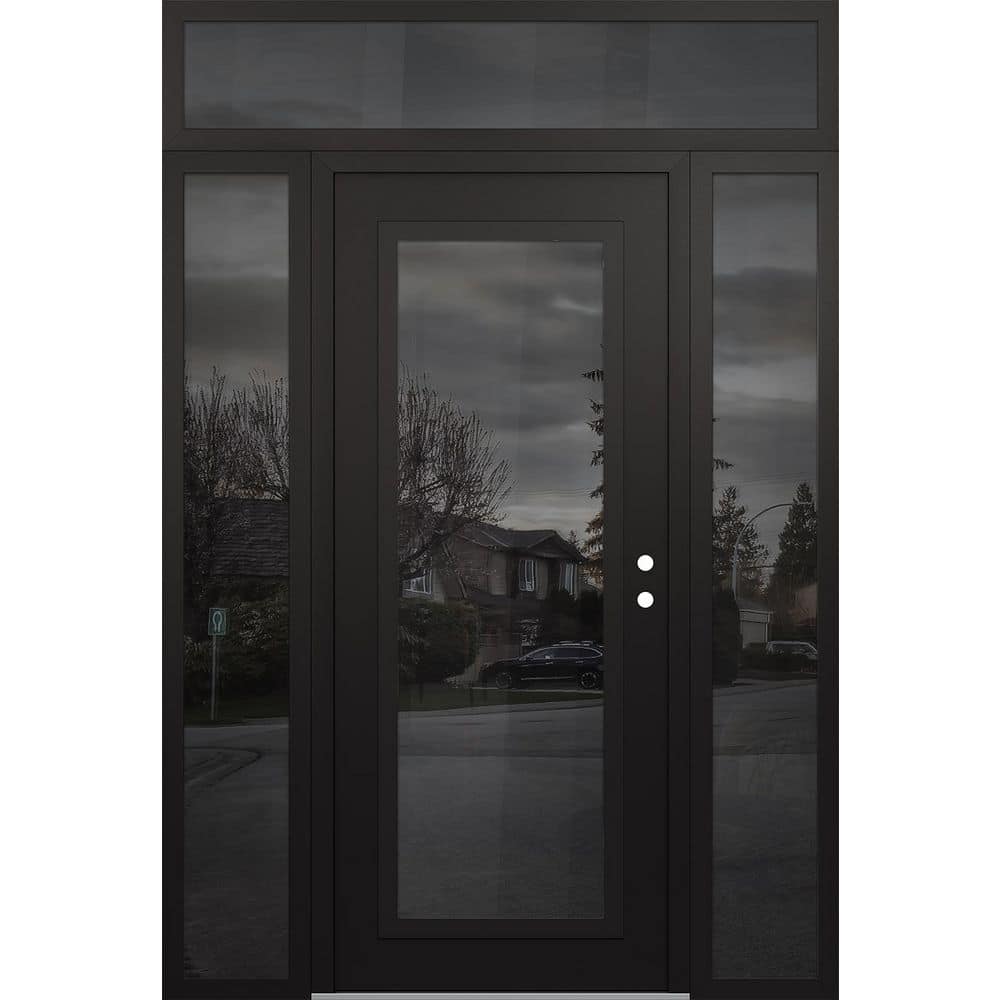 Reviews for Tessari Doors C1 64 in. x 96 in. Black P Left-Hand/Inswing ...