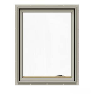 JELD-WEN 28.75 in. x 36.75 in. W-2500 Series Cream Painted Clad Wood ...