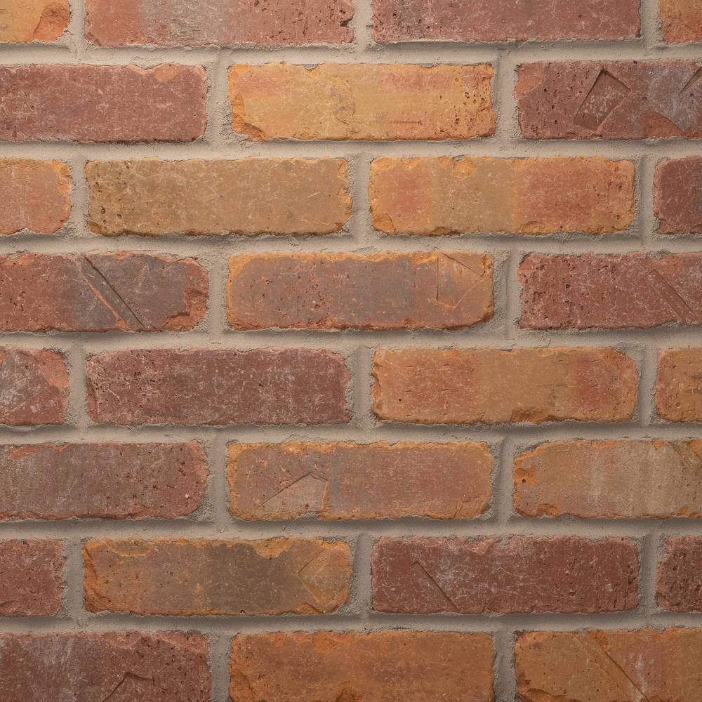 Old Mill Brick 7.625 in. x 2.25 in. x 0.5 in. Durango Thin Brick ...