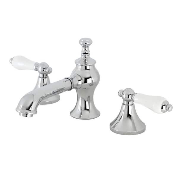 Kingston Brass Vintage 8 In Widespread 2 Handle Bathroom Faucets With