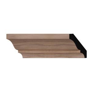 Ornamental Mouldings 1624 1/2 in. x 3-21/32 in. x 6 in. Hardwood White ...