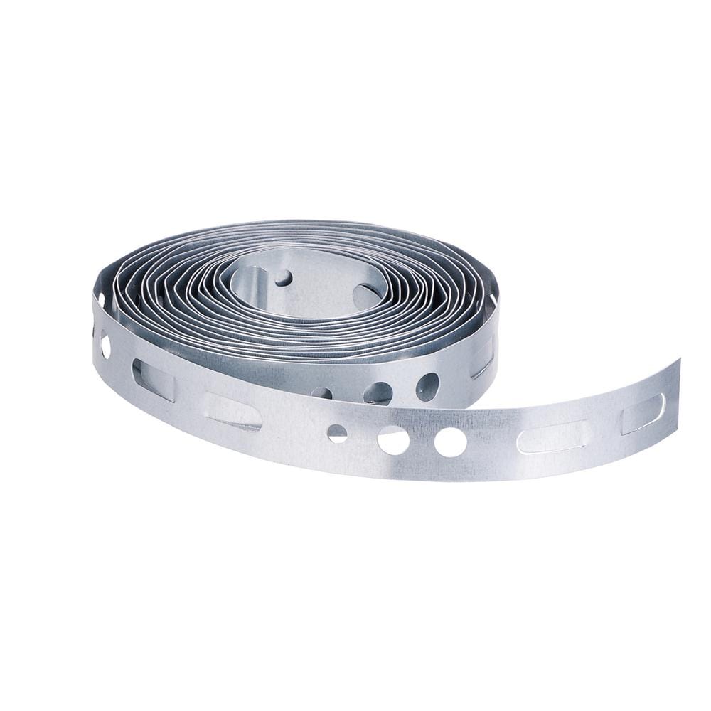 Oatey 3/4 in. x 10 ft. Galvanized Interlocking Metal Hanger Strap 33537 ...