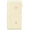 Leviton 1-Gang Ivory Blank Plate Nylon Standard Sectional End Panel ...