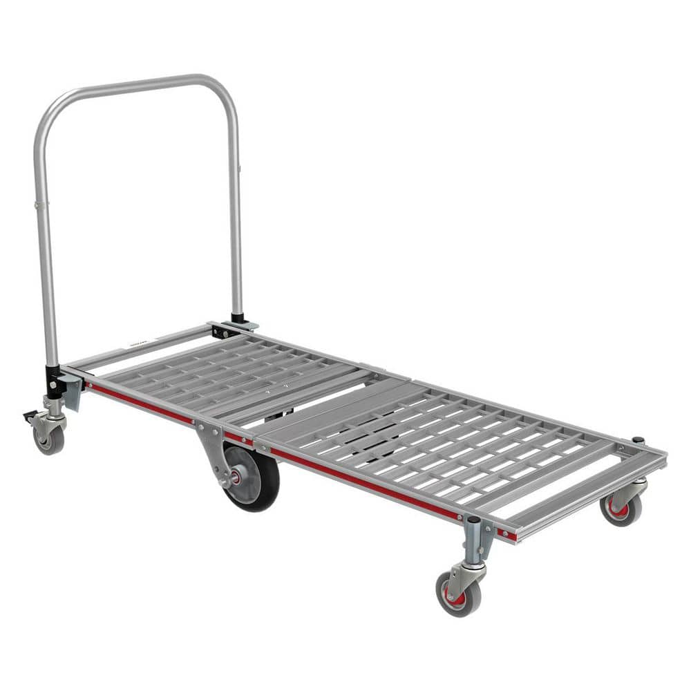 Magliner 1,500 lb. Capacity 6-Wheel Folding Aluminum Platform Truck ...