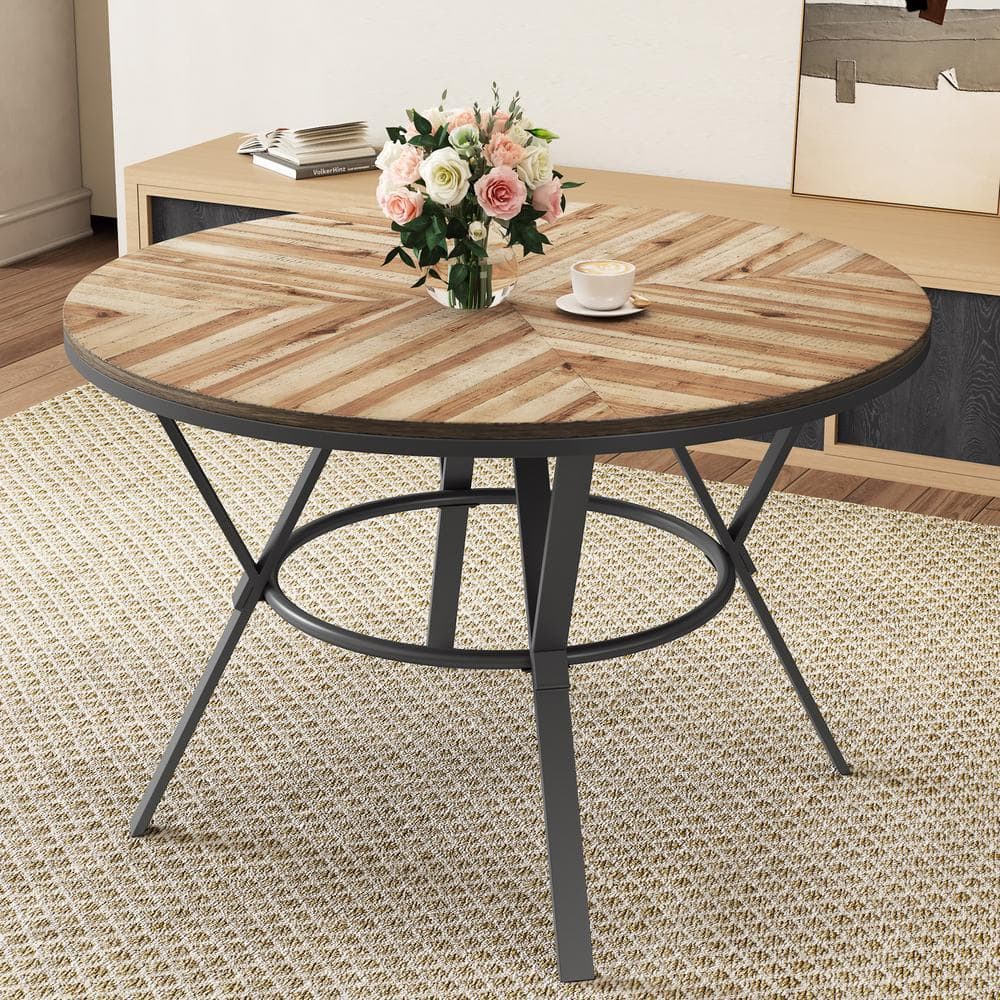 CHRISTOPHER KNIGHT HOME Arcans Modern Light Birch + Black Wood 4 Legs ...