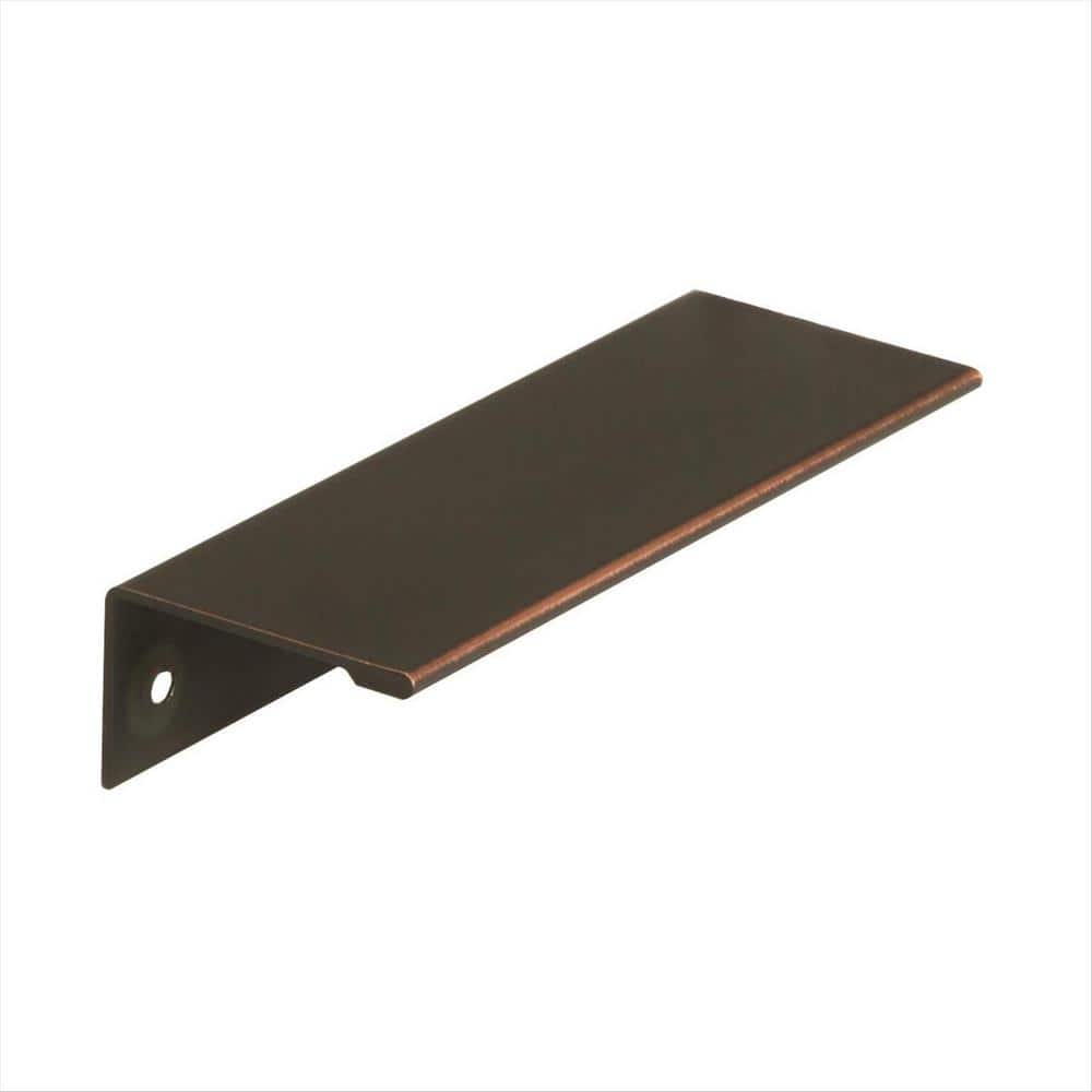 Amerock Edge Pulls 3-3/4 in. (96mm) Modern Oil-Rubbed Bronze Cabinet ...