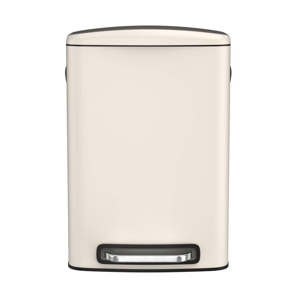 cadeninc 50L/13.2 Gal. White Stainless Steel Kitchen/Bathroom Foot ...