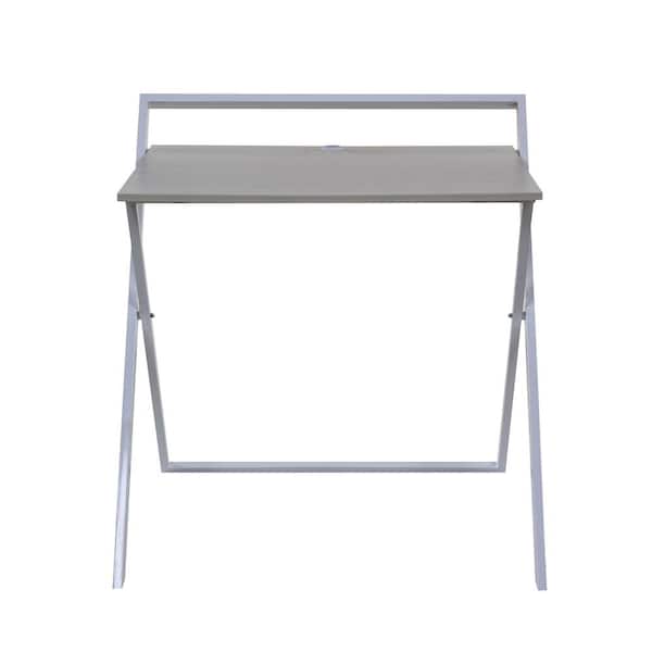 OneSpace 33 in. Rectangular Whitewashed Oak/White Writing Desk 50 ...