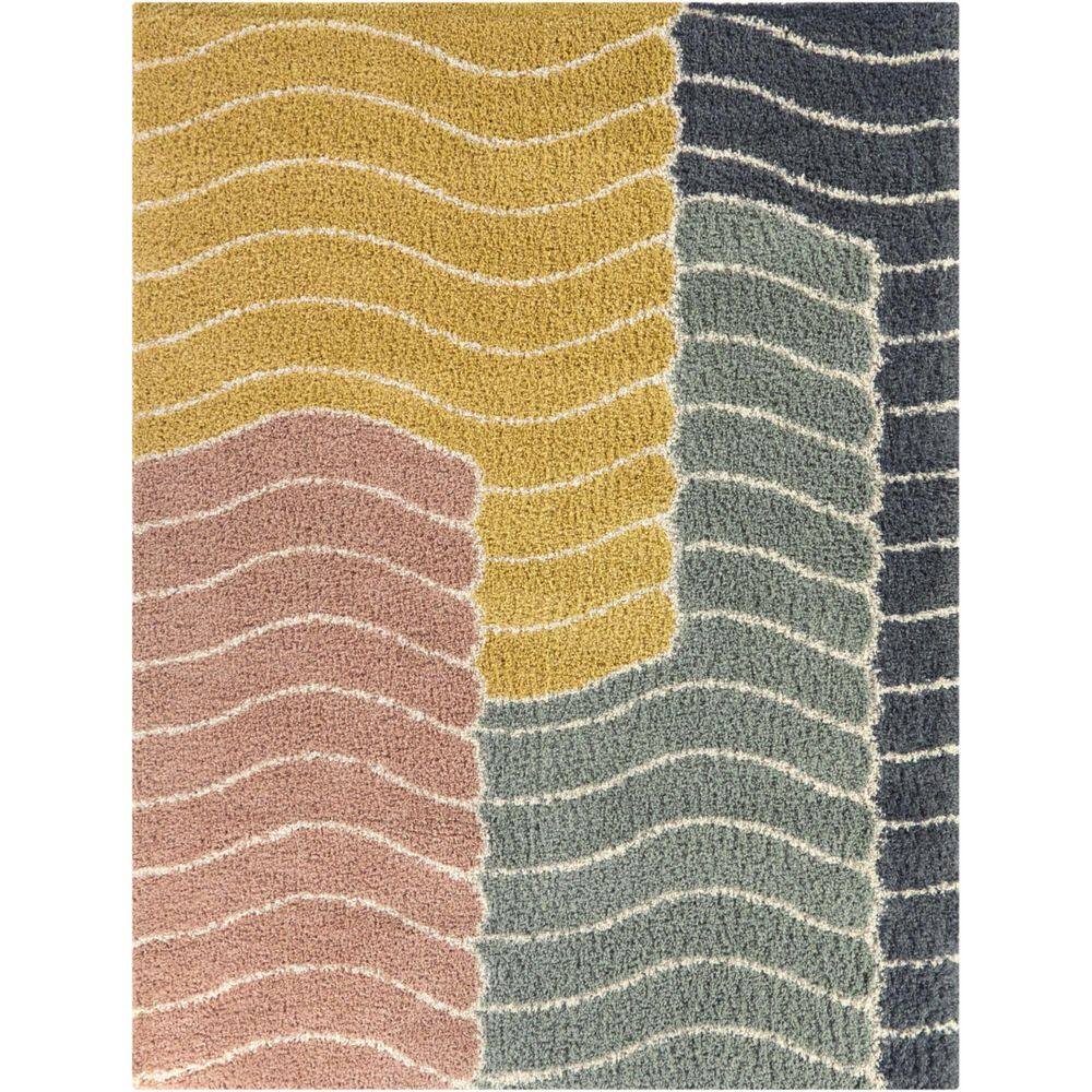 Susanna Multicolor 5 ft. 3 in. x 7 ft. Abstract Area Rug 52455542. ...