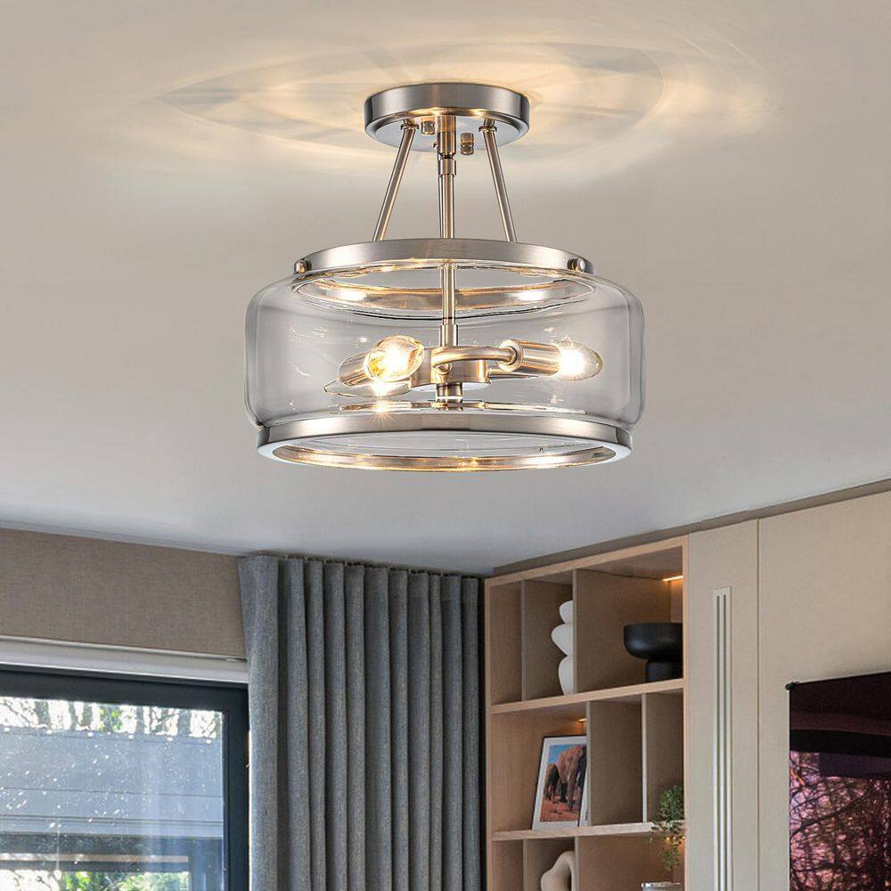 Have a question about EDISLIVE Kost 3-Light 11.8 in. Brush Nickel Semi ...