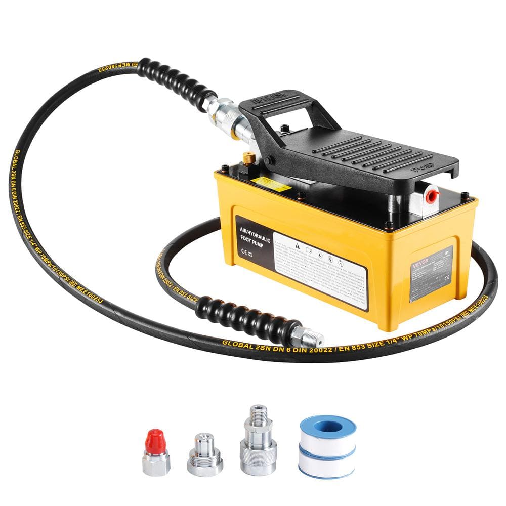 VEVOR 10000 psi Air Hydraulic Pump 0.42 Gal. Reservoir Aluminum Shell ...