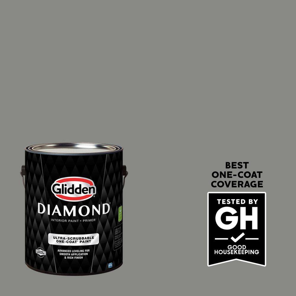 Glidden Diamond 1 gal. PPG1010-5 Downpour Ultra-Flat Interior Paint ...