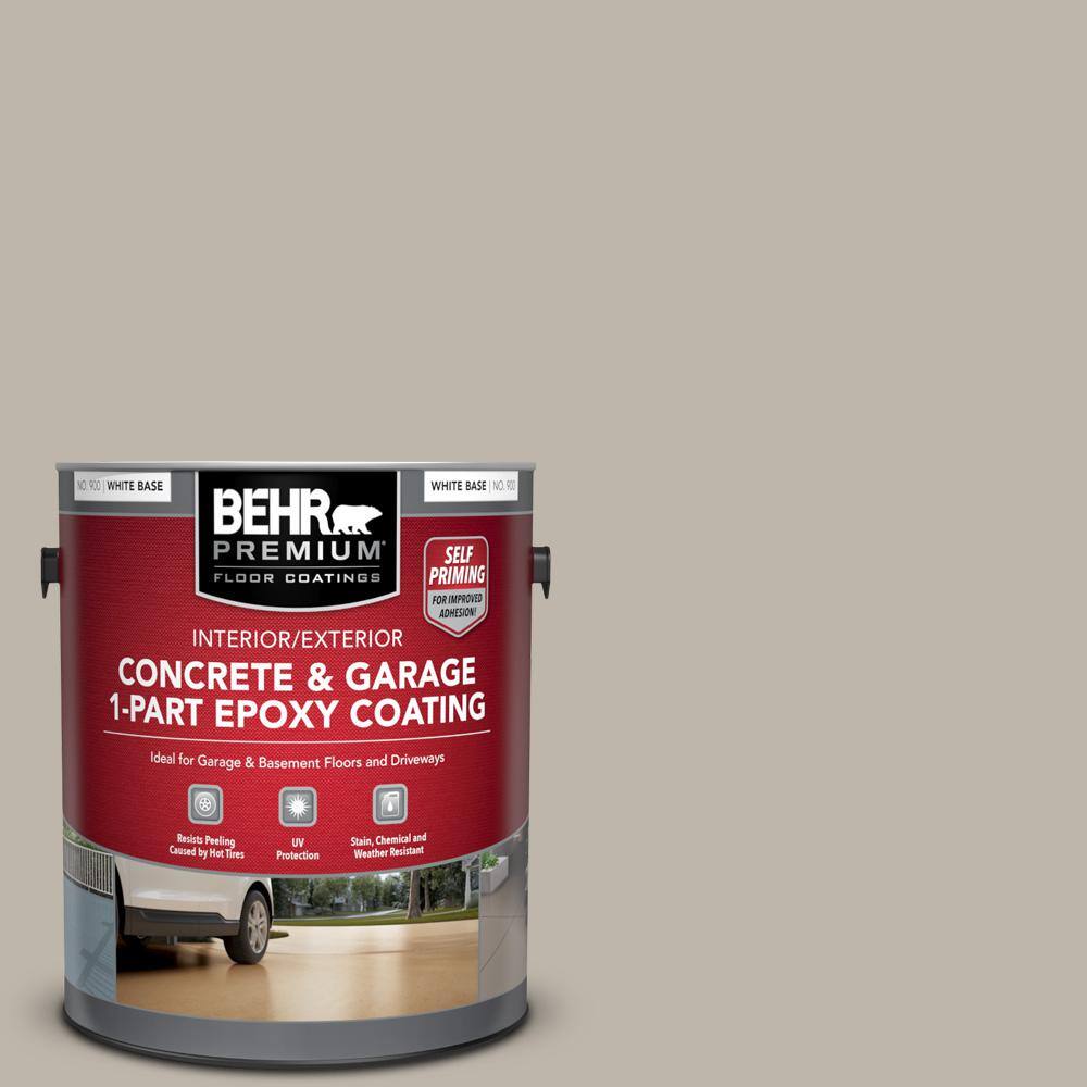 BEHR PREMIUM 1 gal. #HDC-CT-21 Grey Mist Self-Priming 1-Part Epoxy ...