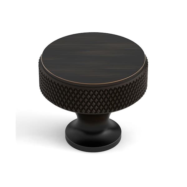 Numhew 10-Pack Oil Rubbed Bronze Cabinet Knobs Knurled Kitchen Cabinet ...