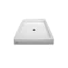 JACUZZI 42 in. x 48 in. Center Drain 6 in. Shower Base in White ...