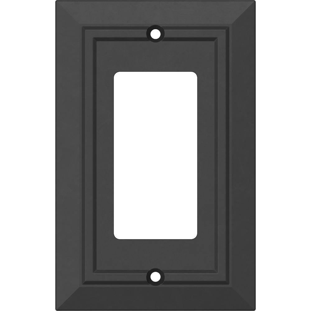 Franklin Brass (4-Pack) Classic Architecture 1-Gang Matte Black ...