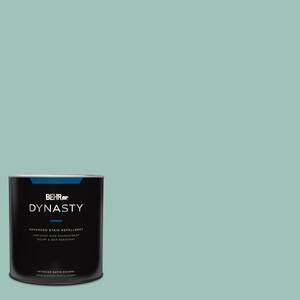 BEHR PREMIUM PLUS 8 oz. #MQ6-36 Cascade Green Semi-Gloss Interior ...