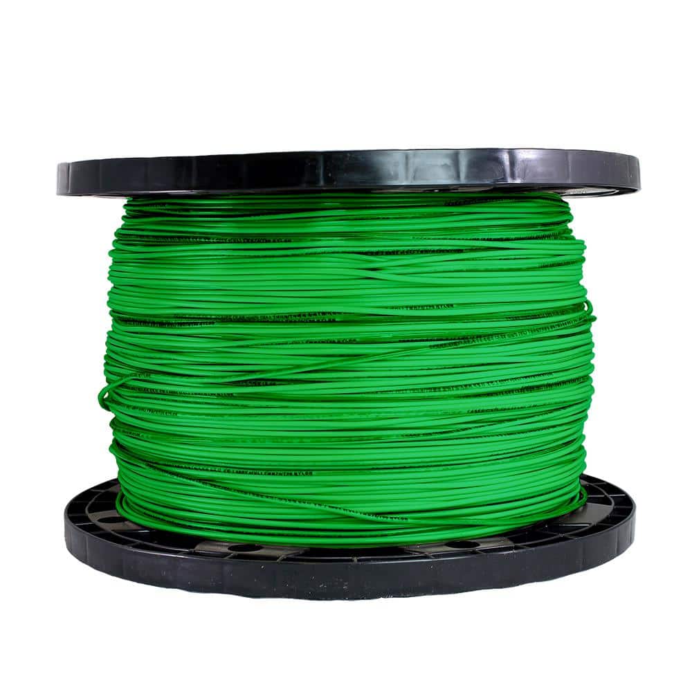 Cerrowire 2,500 ft. 14 Gauge Green Stranded Copper THHN Wire 112-3405M ...