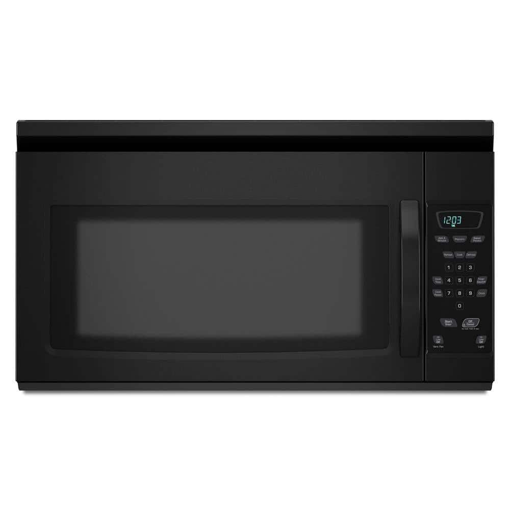 Amana 1.5 cu. ft. Over the Range Microwave in Black AMV1150VAB - The ...