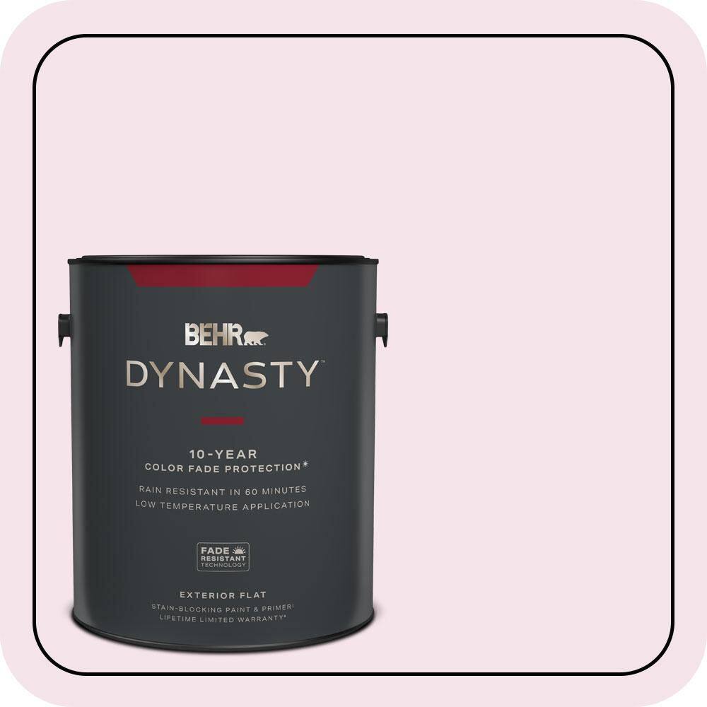 BEHR DYNASTY 1 gal. #690A-1 Zephyr Flat Exterior Stain-Blocking Paint ...