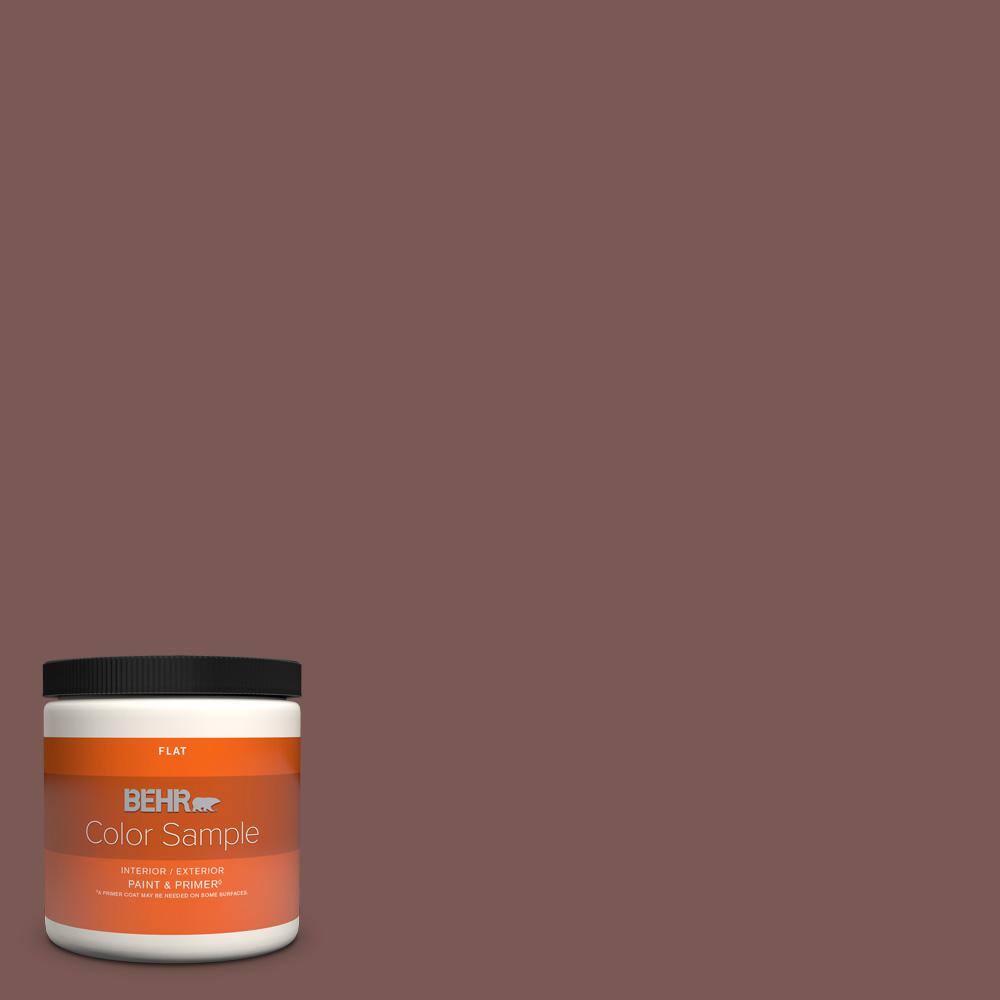 BEHR PREMIUM PLUS 8 oz. #700B-6 Sequoia Dusk Flat Interior/Exterior ...