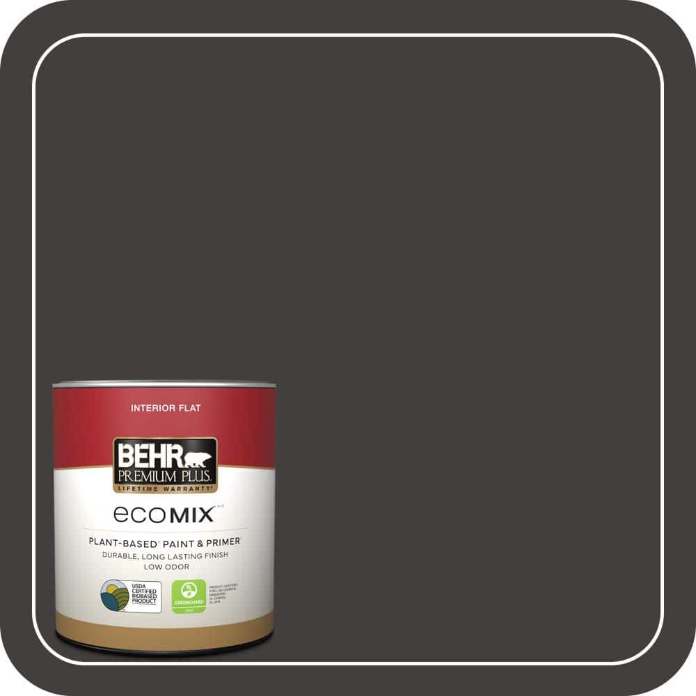 BEHR PREMIUM PLUS 1 qt. #MQ1-35 Off Broadway Flat EcoMix Plant-Based ...