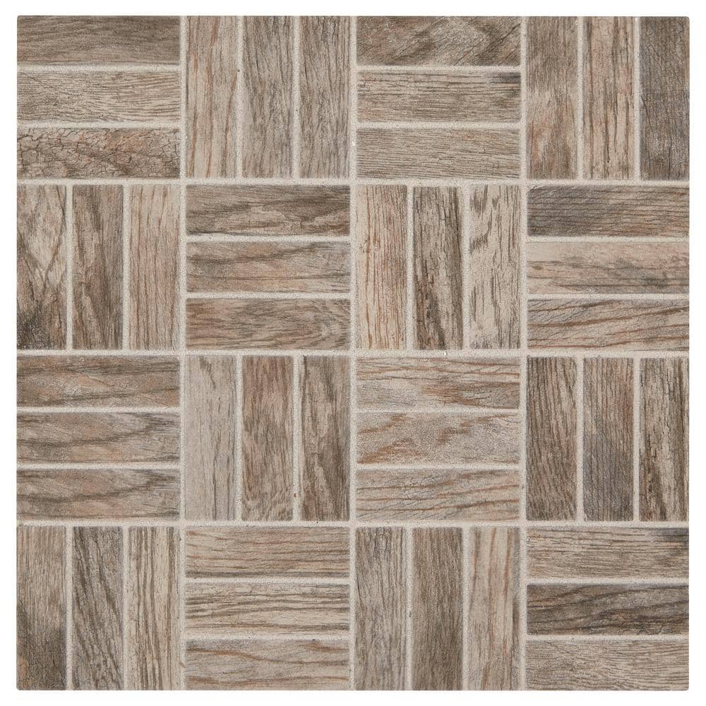 Marazzi Montagna Rustic Bay 12 in. x 12 in. x 6.35 mm Ceramic Lattice ...