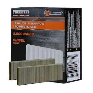 Freeman 22-Gauge 5/8 in. Glue Collated Upholstery Staples with 3/8 in ...