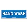 Lynch Sign 9 in. x 3 in. Hand Wash Sign Printed on More Durable Longer ...