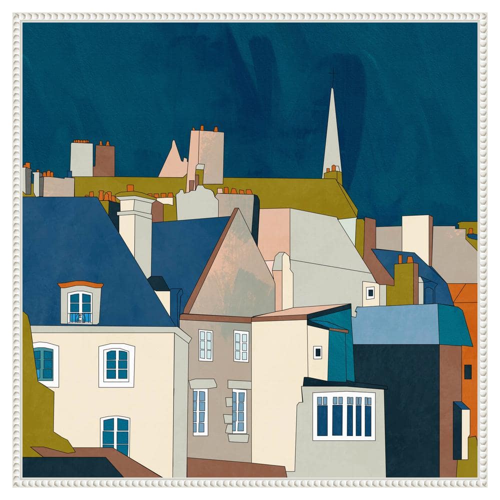 Amanti Art Saint Malo Cityscape by Ana Rut Bre 1-Piece Floater Frame ...