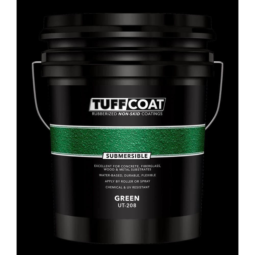TUFF COAT UT-208 5-Gl Green Interior/Exterior, Concrete/Wood/Fiberglass ...