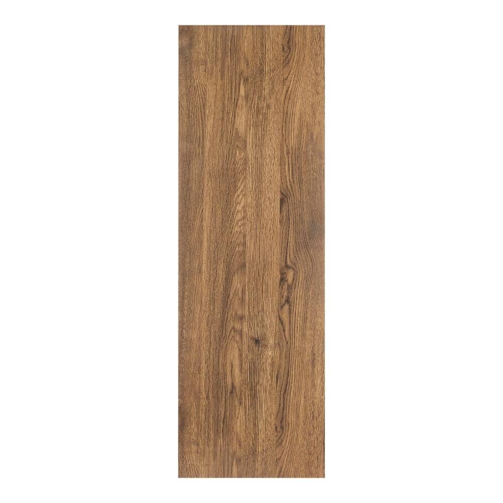 Everbilt Decorative Wall Shelf 12 in. x 36 in. Chestnut PB-3090-SFUVCO ...