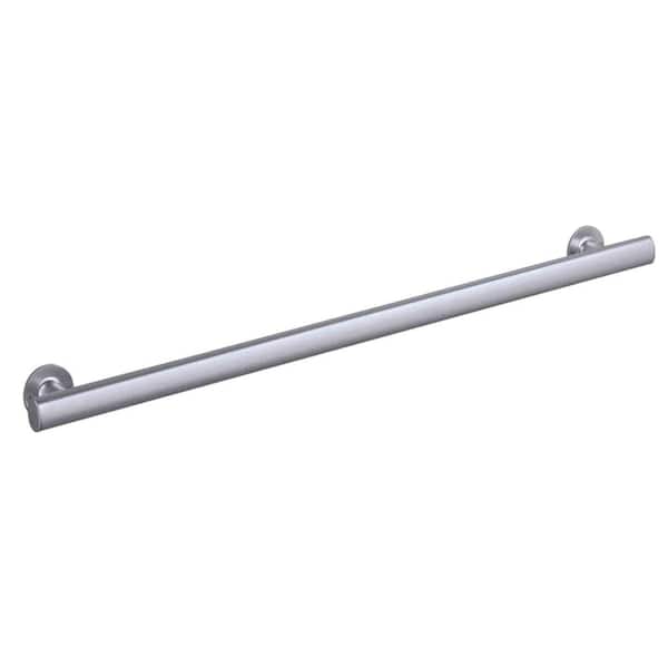 STERLING 36 in. x 1.5 in. Exposed Screw Grab Bar in Matte Silver ...