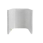 SHAPE PRODUCTS 42 in. W x 36 in. D x 48 in. H White Steel Egress Window ...