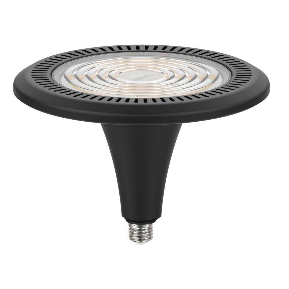 Commercial Electric 250-Watt Equivalent Integrated LED Black High Bay ...