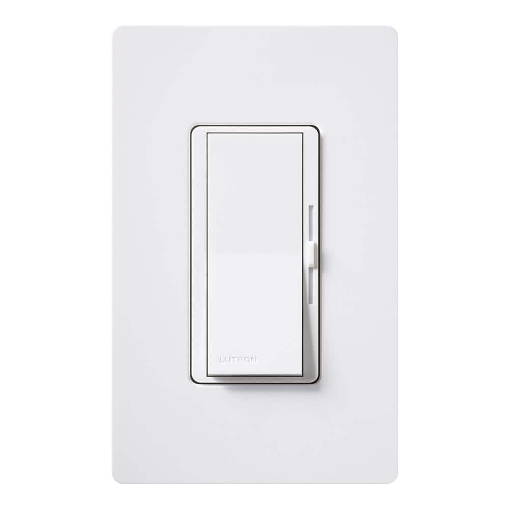 Lutron Diva Reverse-Phase Dimmer Switch, 250W LED/Single Pole or 3-Way ...