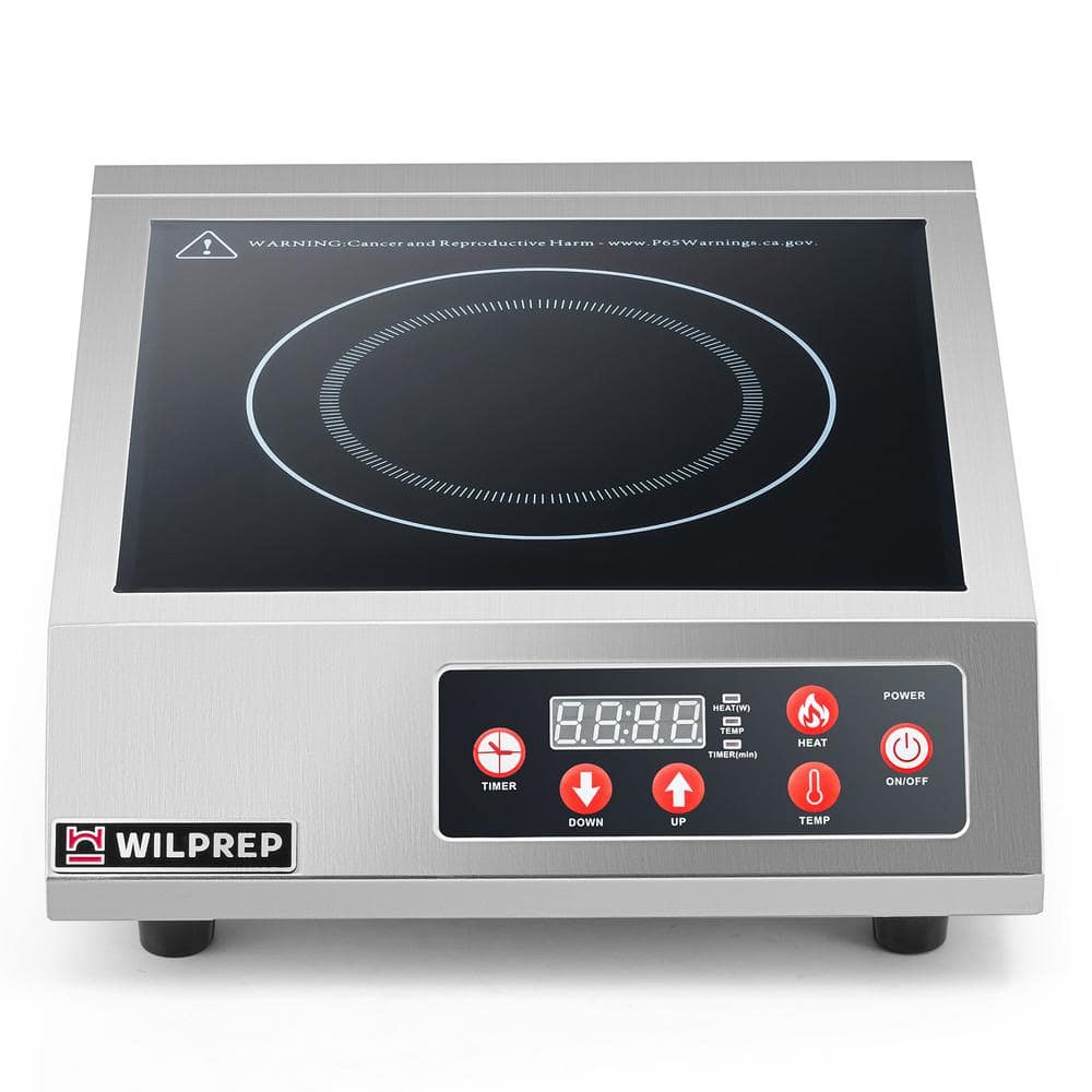 Wilprep 13 in. Single Element Commercial Countertop Induction Range ...