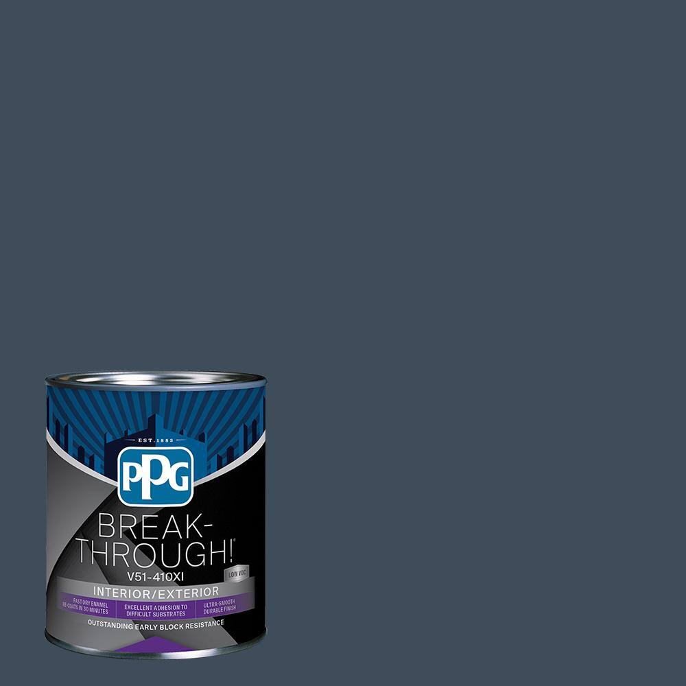 Break-Through! 1 qt. PPG1041-7 Cavalry Semi-Gloss Door, Trim & Cabinet ...
