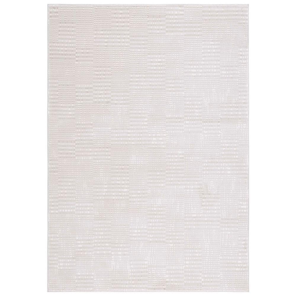 SAFAVIEH Continental 8 ft. x 10 ft. Ivory/Beige Uniform Geometric Area ...