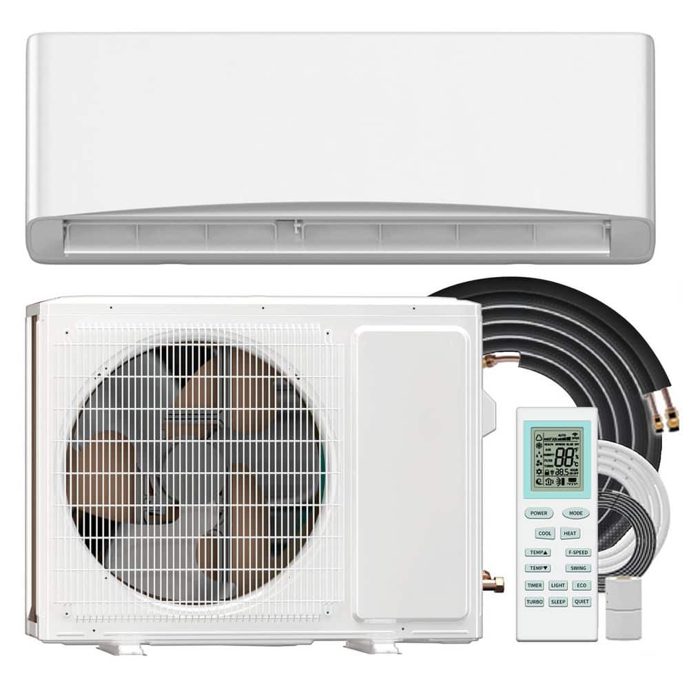 Edendirect DIY 1-Zone 1,2000 BTU 17SEER Ductless Mini Split Air ...