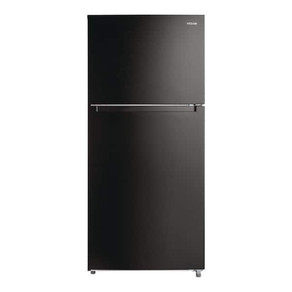 Vissani 18.1 cu. ft. Top Freezer Refrigerator with Adjustable Glass ...