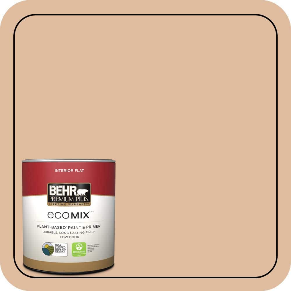 BEHR PREMIUM PLUS 1 qt. Home Decorators #HDC-CT-04 Chic Peach Flat ...