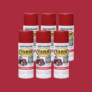Rust-Oleum 12 oz. Power and Equipment Toolbox Red Enamel Spray Paint (6 ...