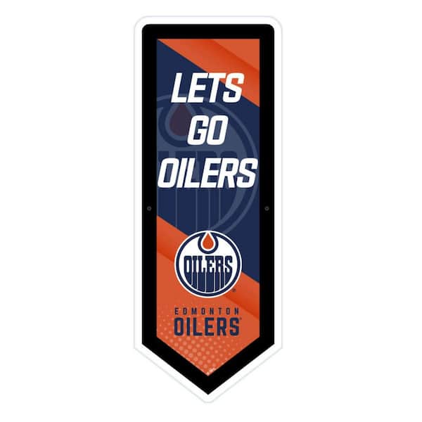 Evergreen Edmonton Oilers Pennant 9 in. x 23 in. Plug-in LED Lighted ...