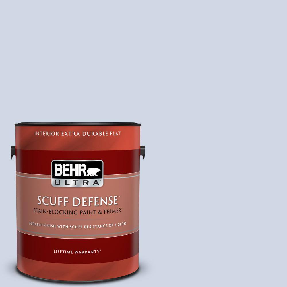 BEHR ULTRA 1 gal. #600E-2 Harbor Mist Extra Durable Flat Interior Paint ...