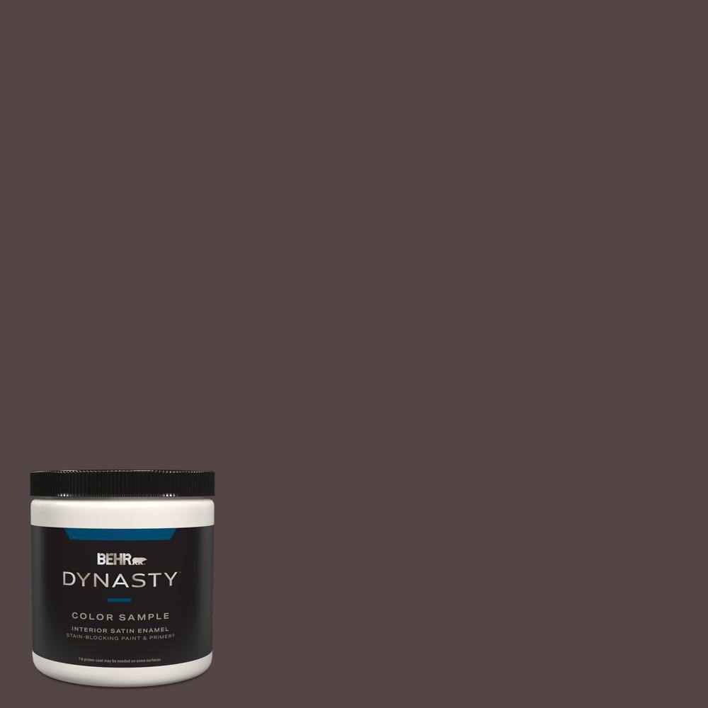 BEHR DYNASTY 8 oz. #PPU1-01 Folklore Satin Enamel Interior/Exterior ...